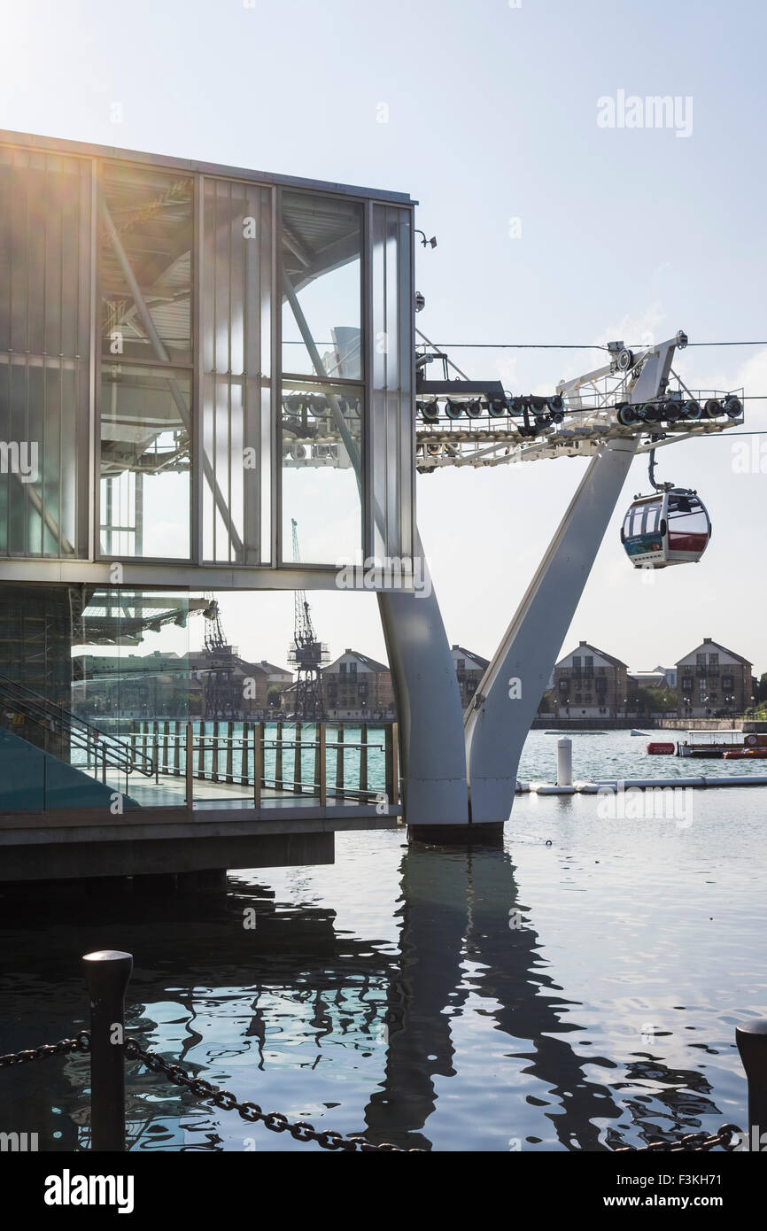 Emirates Air Line, Royal Docks, London, England, U.K Stock Photo - Alamy