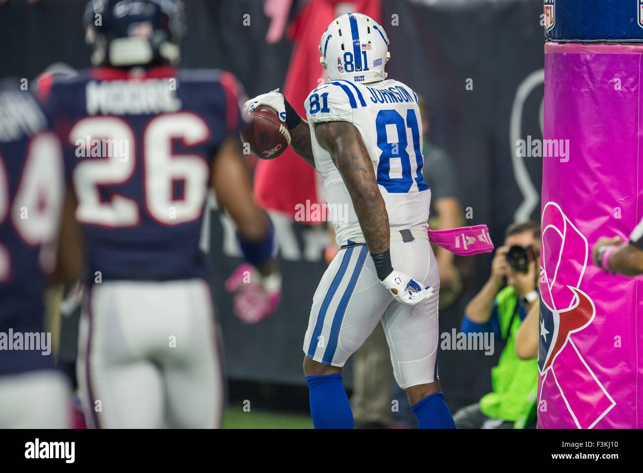 Houston, Texas, USA. 8th Oct, 2015. Indianapolis Colts wide receiver ...