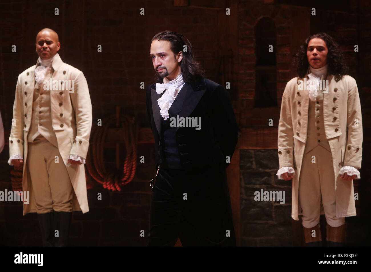Opening night of the Broadway musical 'Hamilton' at the Richard Rodgers ...