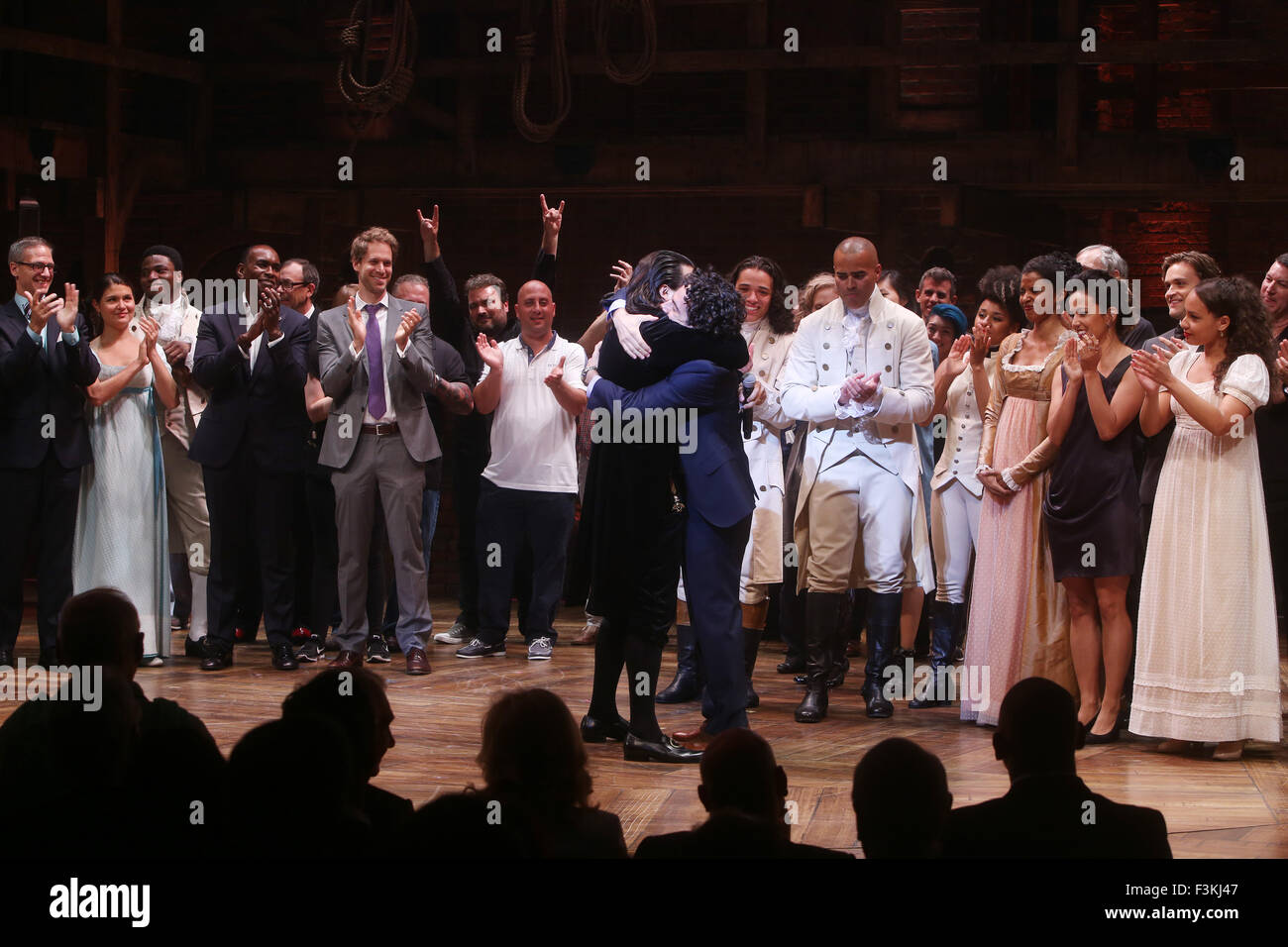 Opening night of the Broadway musical 'Hamilton' at the Richard Rodgers ...
