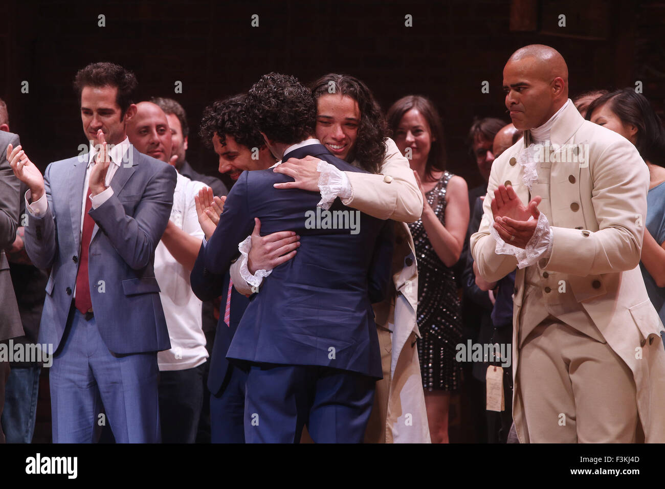 Opening night of the Broadway musical 'Hamilton' at the Richard Rodgers ...