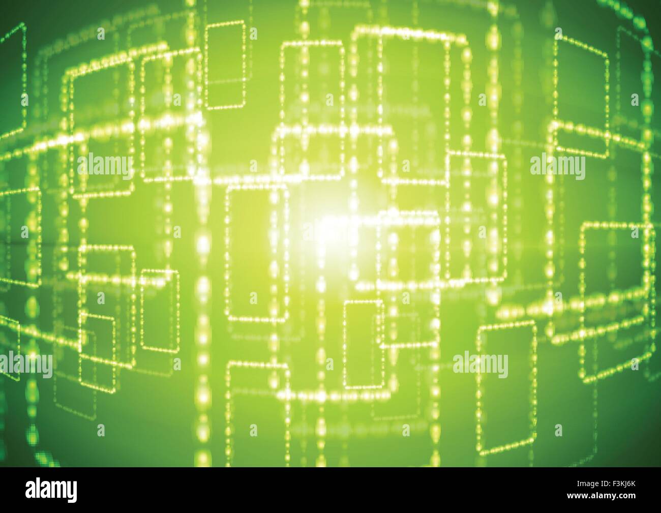 Bright green abstract background with shiny squares. Vector design ...