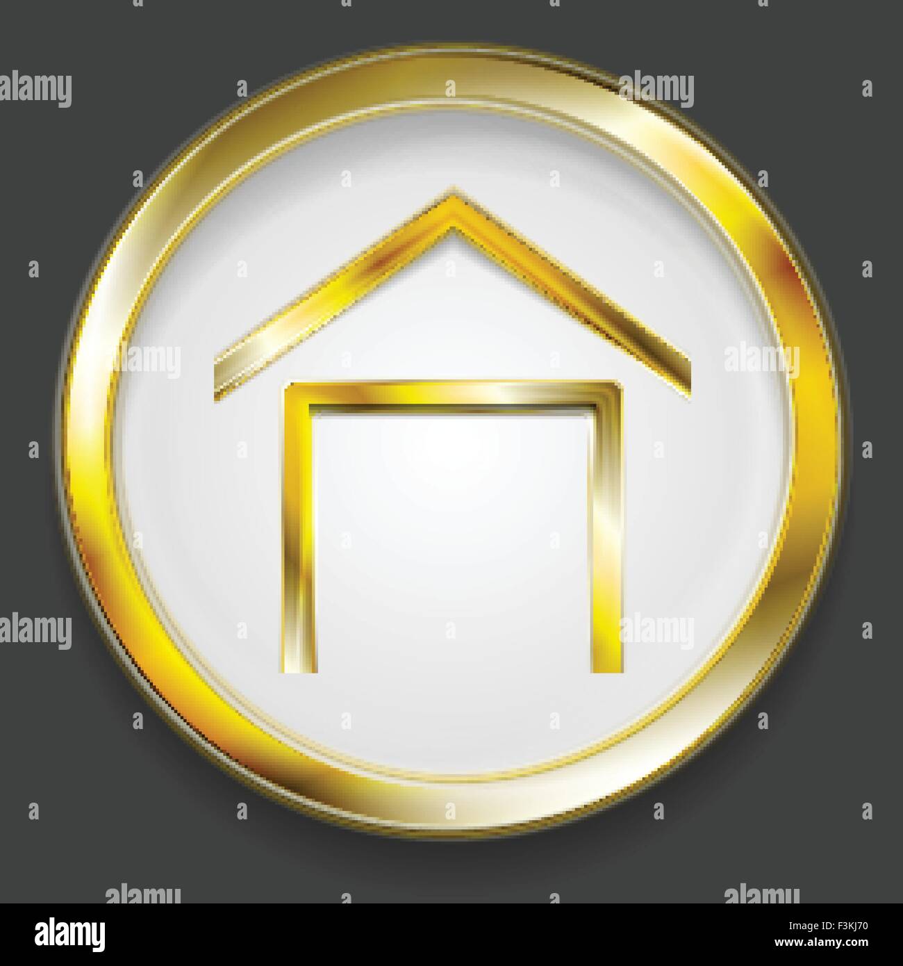 Concept golden house symbol logo. Vector design Stock Vector Image ...