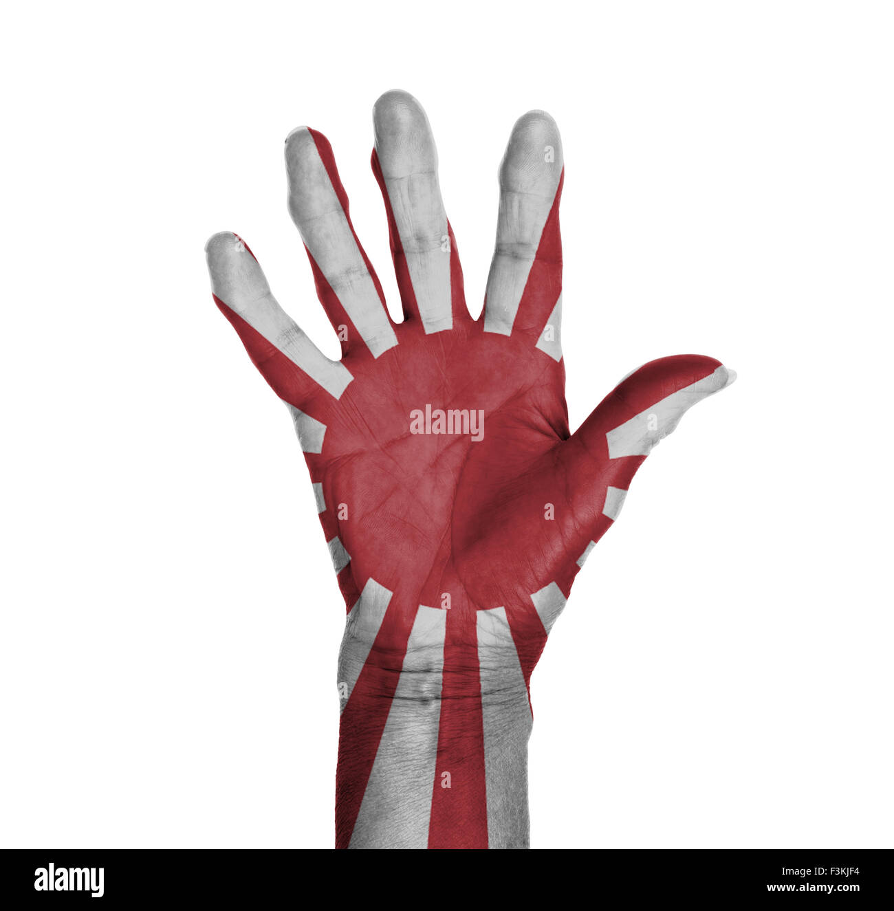 Japan flag hand fingers hi-res stock photography and images - Alamy