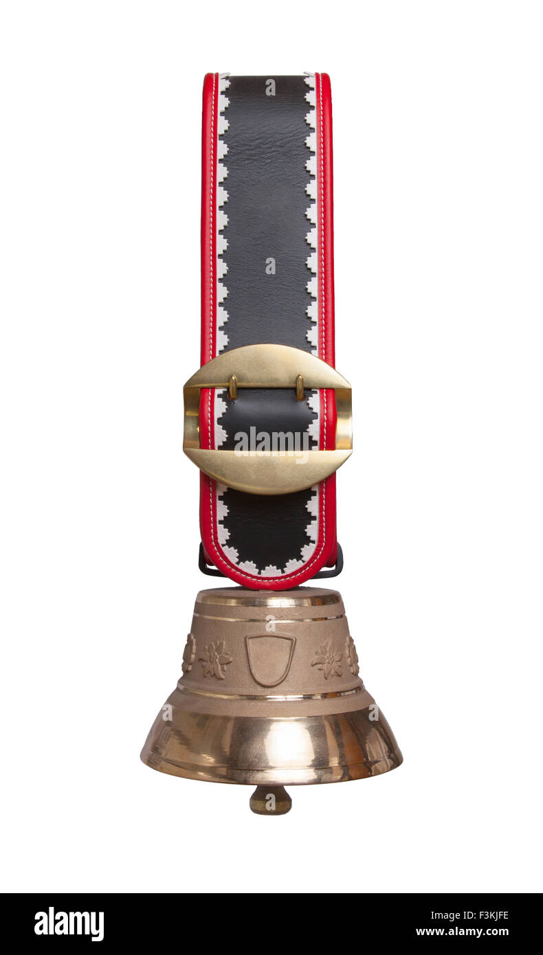 Souvenir cow bell from the Swiss alps Stock Photo - Alamy