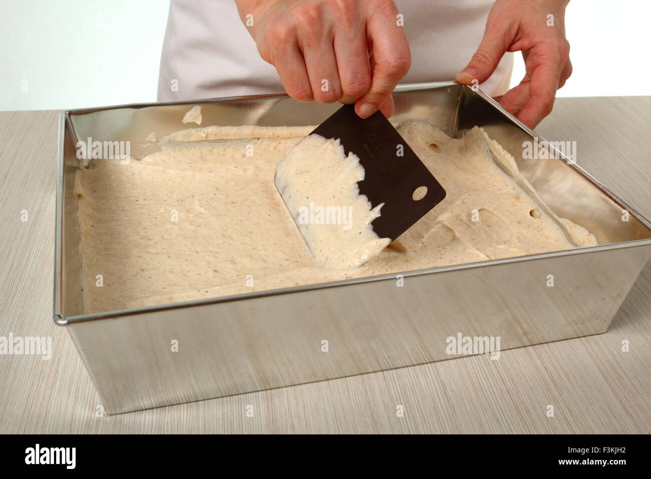 Pouring Cake Mix Pan Making High Resolution Stock Photography and ...
