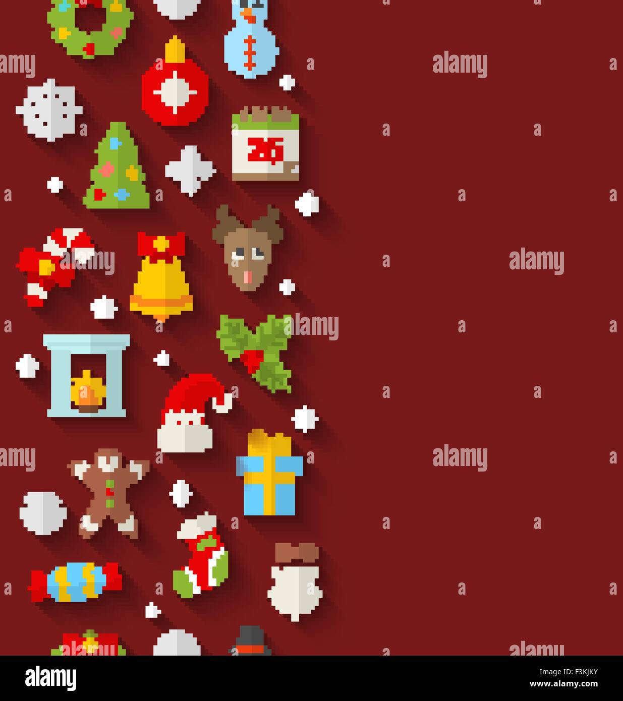 Seamless pattern stockings candy Stock Vector Images - Alamy