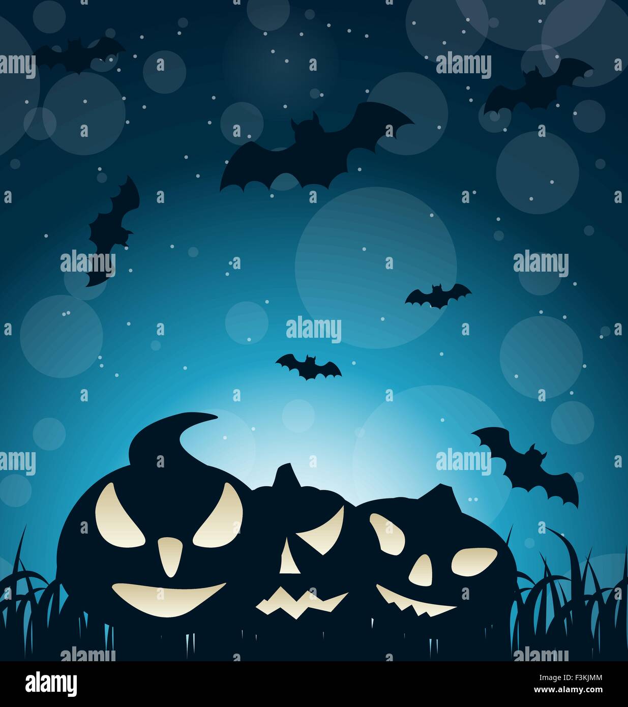 Spooky face on tree Stock Vector Images - Alamy
