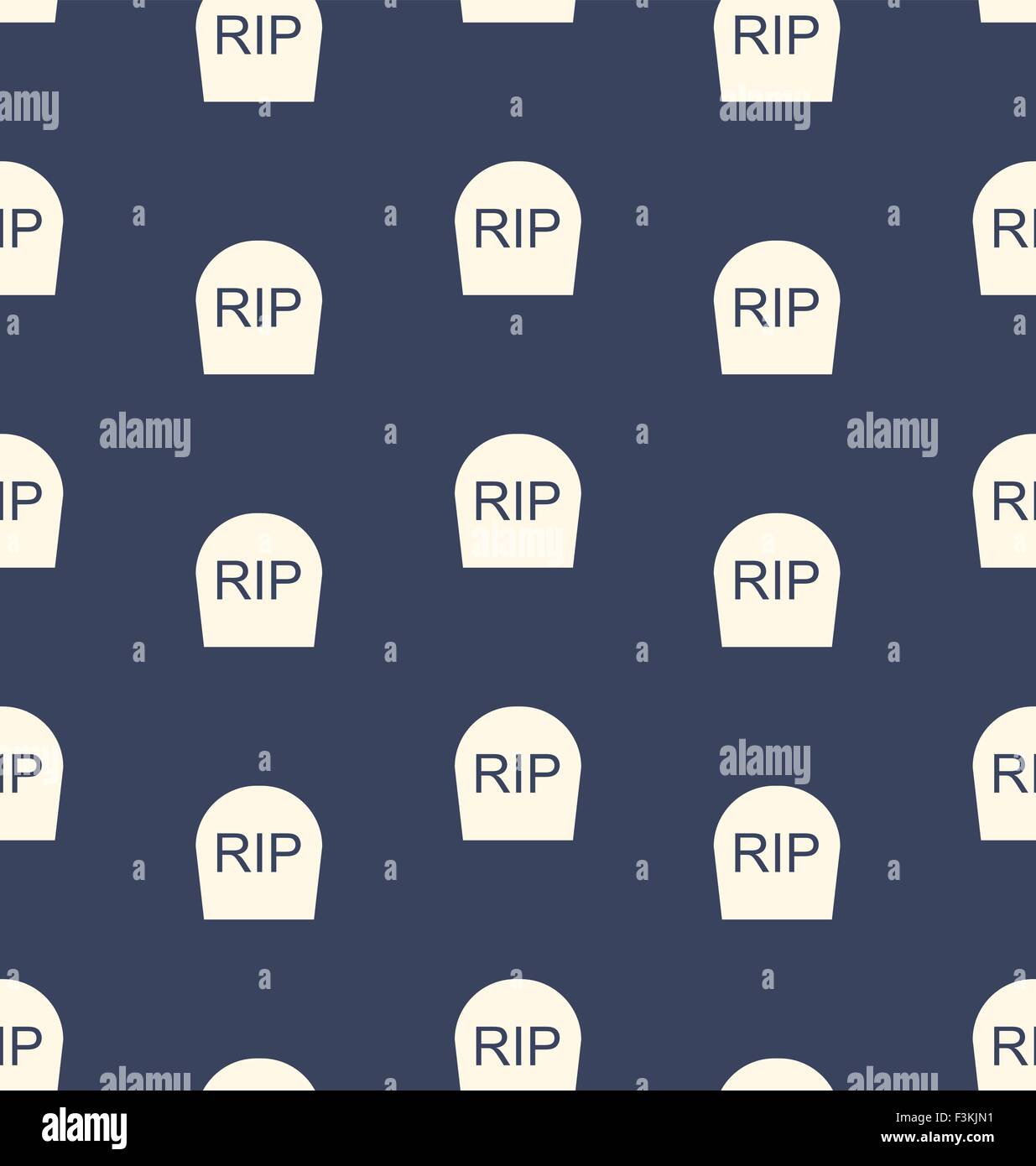 Halloween Seamless Pattern with Tombstones R.I.P Stock Vector Image ...