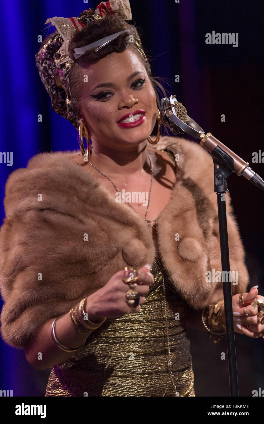 Los Angeles, California, USA. 08th Oct, 2015. ANDRA DAY discusses her ...