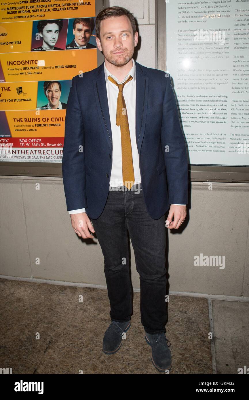 New York, NY, USA. 8th Oct, 2015. Michael Arden at arrivals for FOOL ...