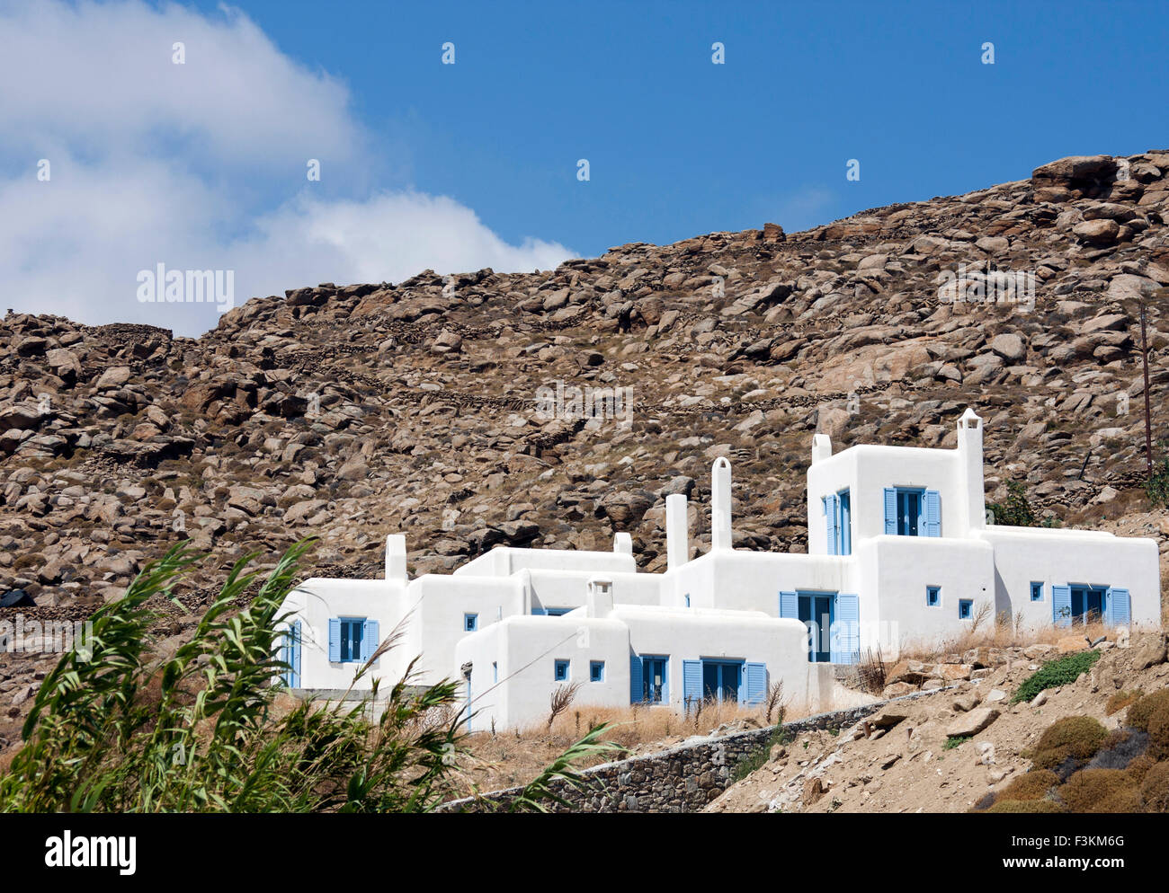 Typical white houses in greece Stock Photo - Alamy