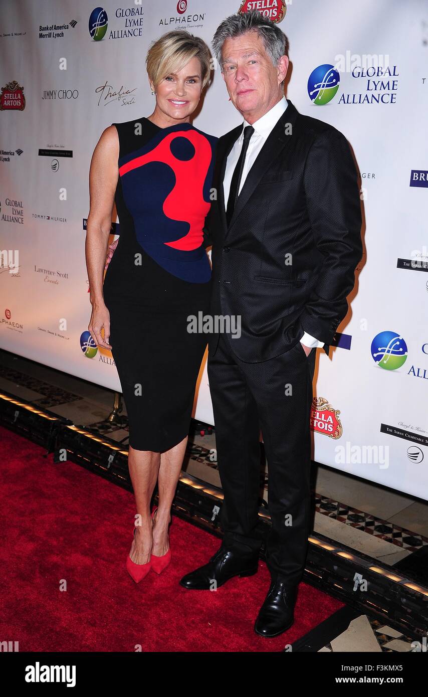 New York, NY, USA. 8th Oct, 2015. Yolanda Foster, David Foster at ...