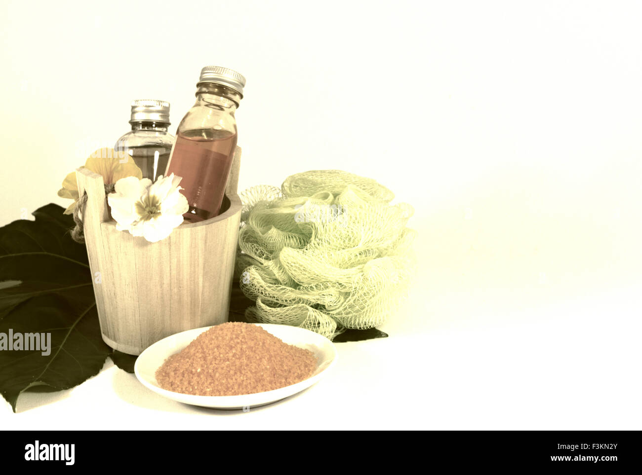 Fragrances, bath salts at spa Stock Photo - Alamy