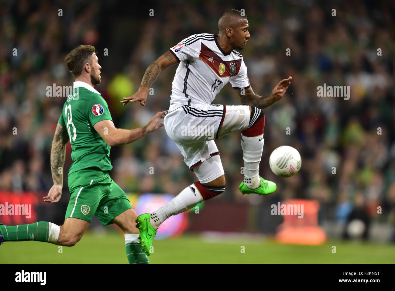 Dublin, Ireland. 08th Oct, 2015. German's Jerome Boateng (r) and ...