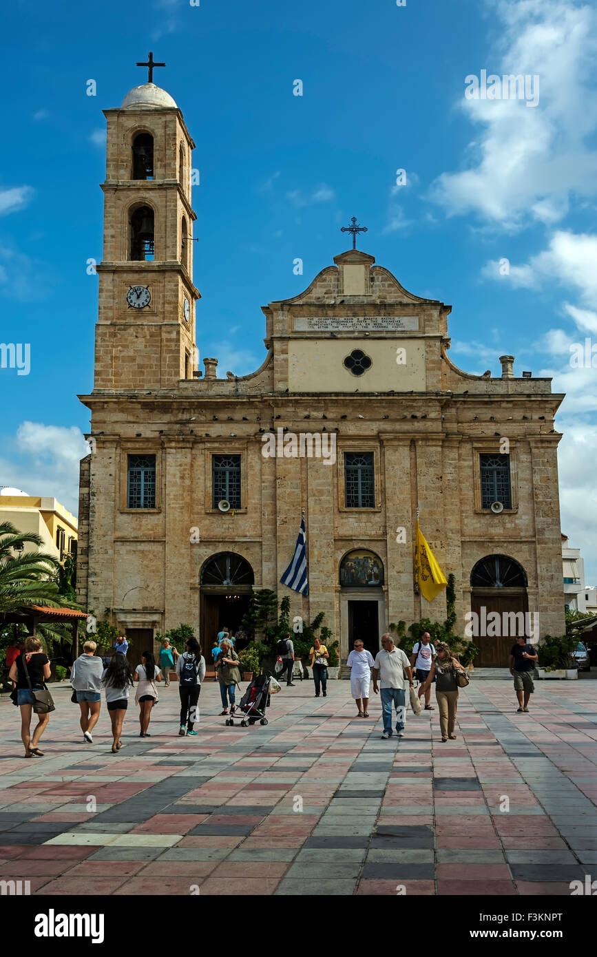 Church of Triartyri, Chania Crete Stock Photo - Alamy