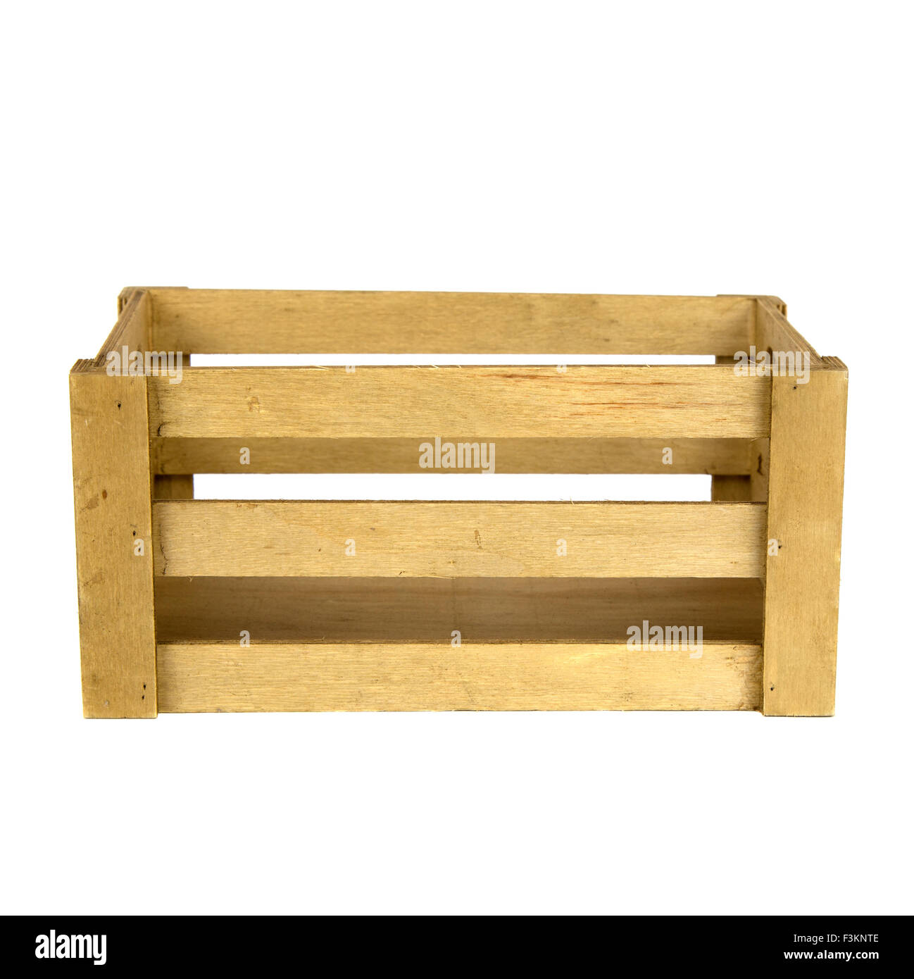 Mini empty wooden crate which may be used for fruits or vegetables ...