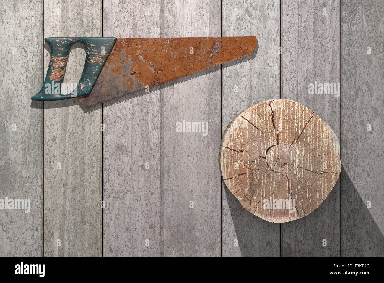 Old rusty wood cutting saw hi-res stock photography and images - Alamy