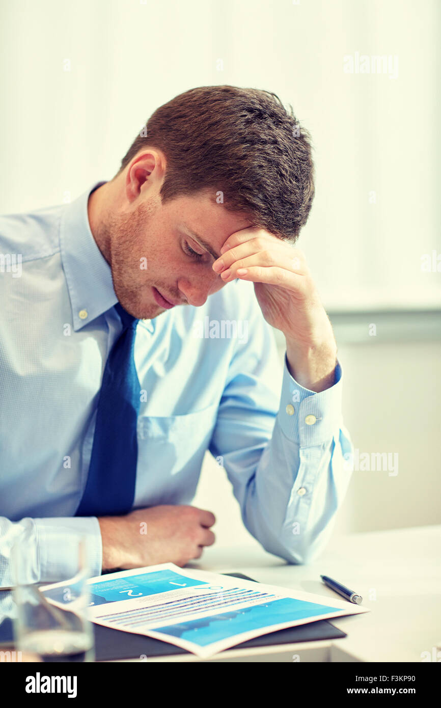 businessman having problem in office Stock Photo - Alamy