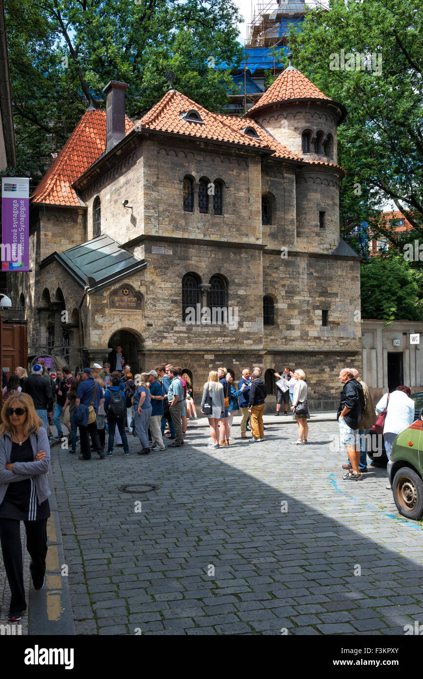 Jewish Quarter, Pinkas Synagogue, Prague Czech republic Stock Photo - Alamy