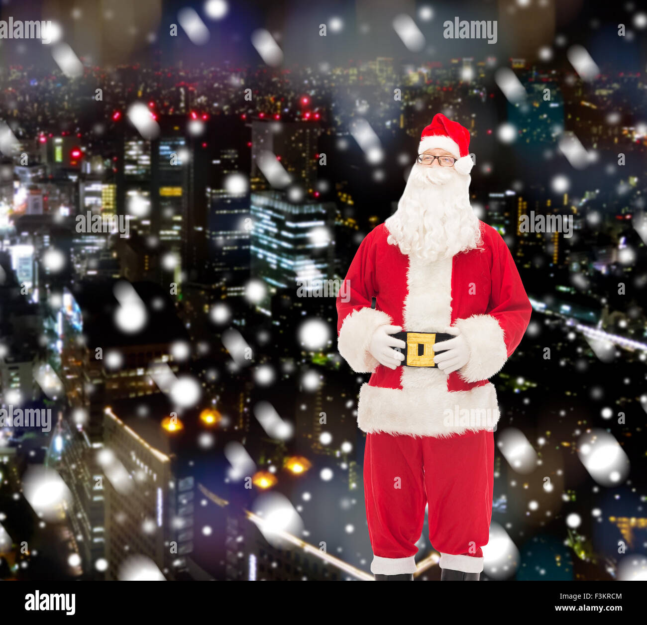 man in costume of santa claus Stock Photo - Alamy