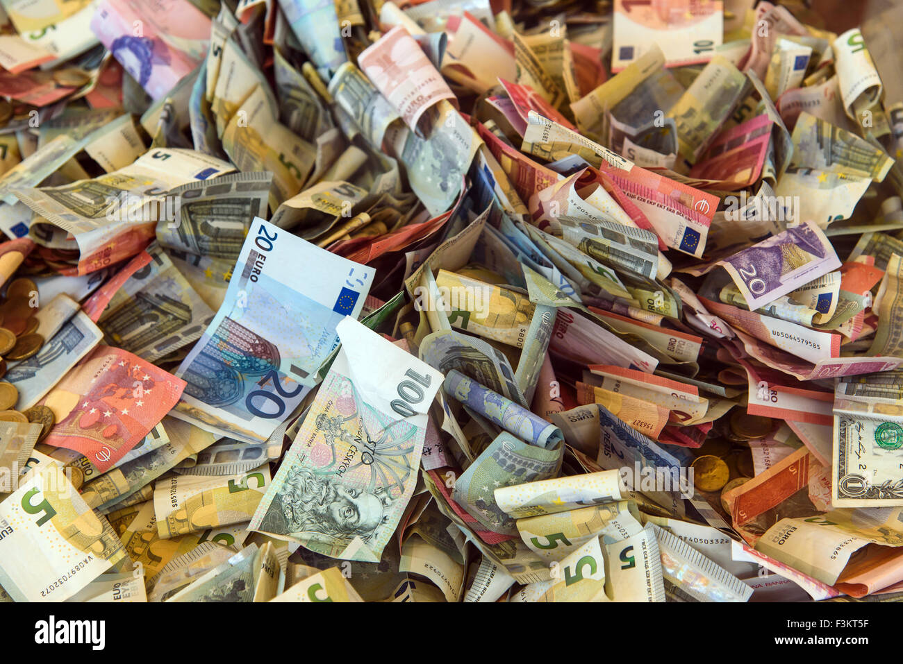 background of various european money Stock Photo - Alamy