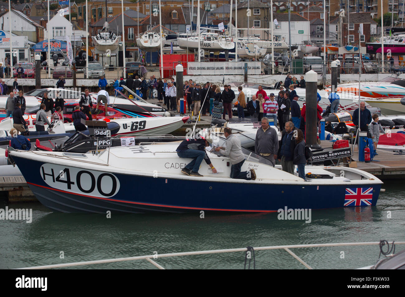 Yacht Haven scrutineer boats The Solent 2015, Cowes Classic, Power Boat ...