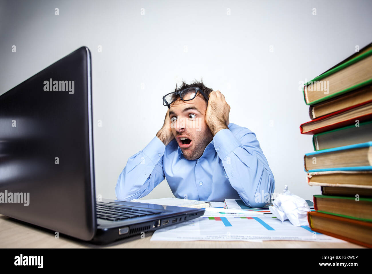 Funny and creative concept for businessman Stock Photo - Alamy