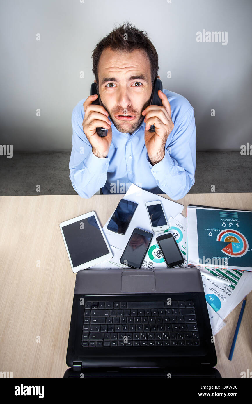 Funny and creative concept for businessman Stock Photo - Alamy