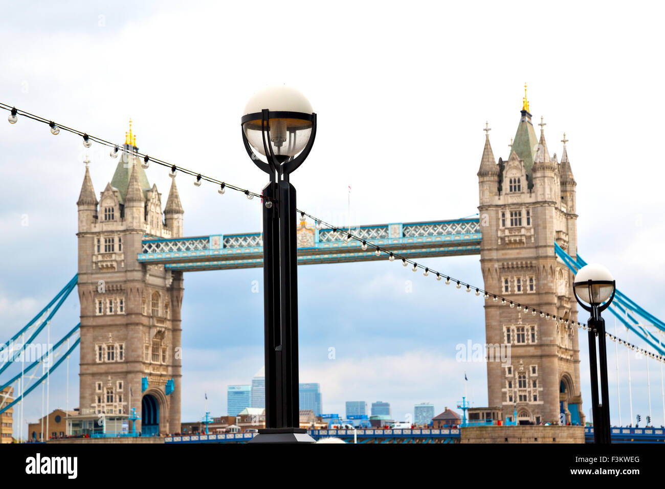 london tower in england old bridge and the cloudy sky Stock Photo - Alamy