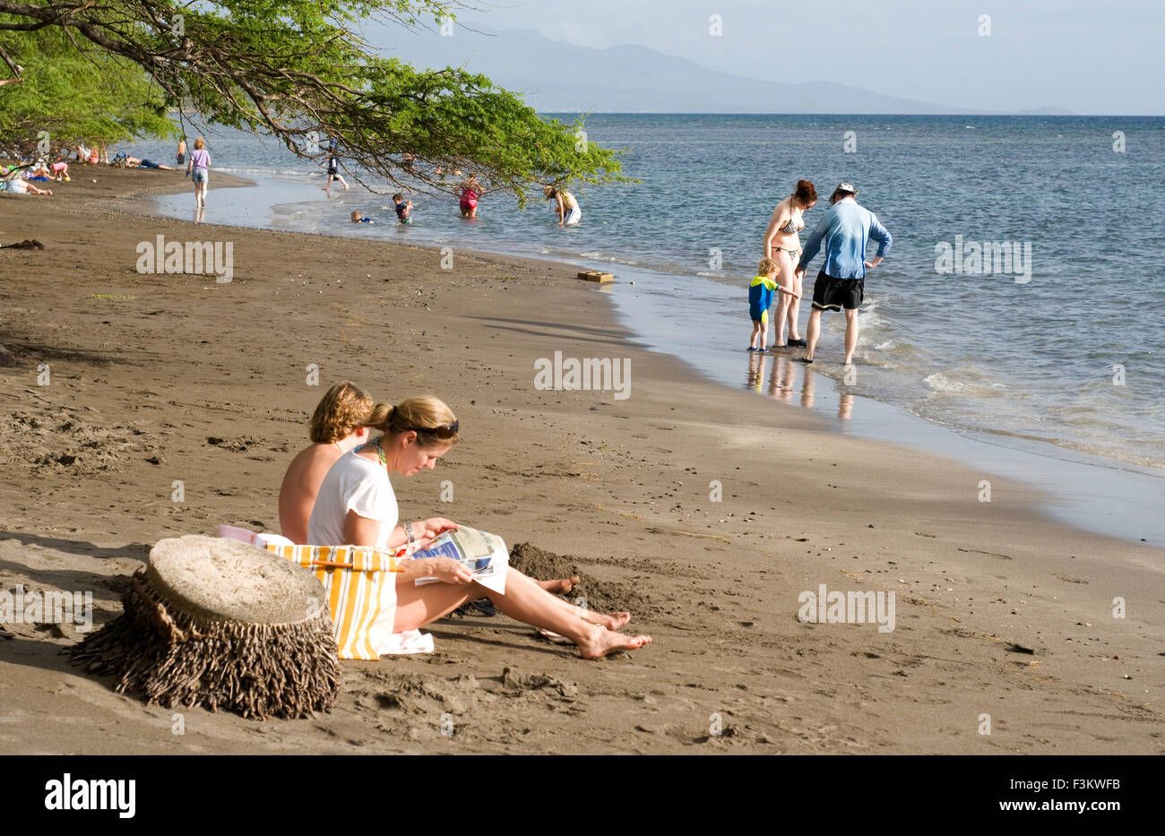 Papawai Point beach. Maui. Hawaii. The Pacific Whale Foundation is ...