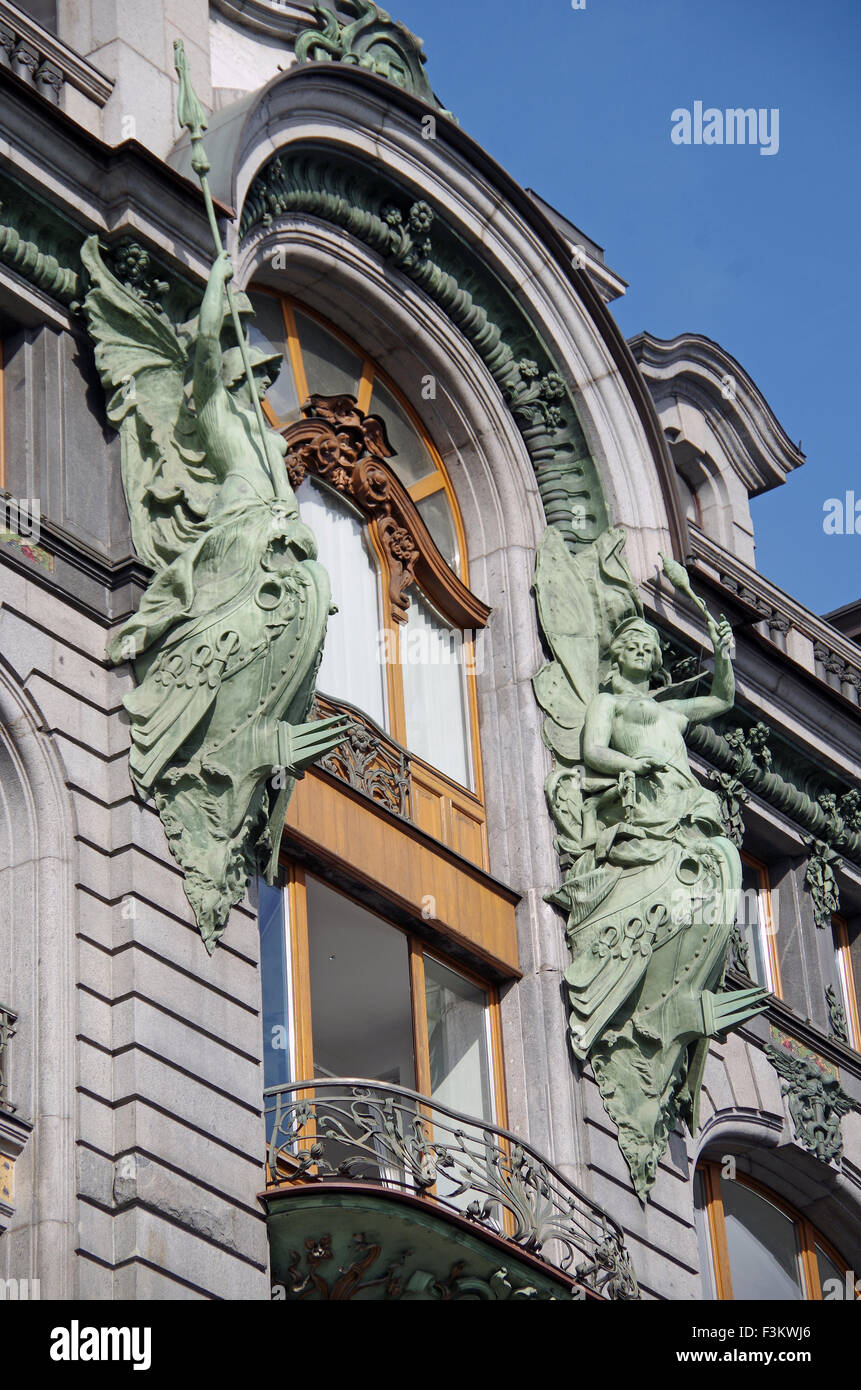 St Petersburg, Russia, Singer Building, House Stock Photo - Alamy