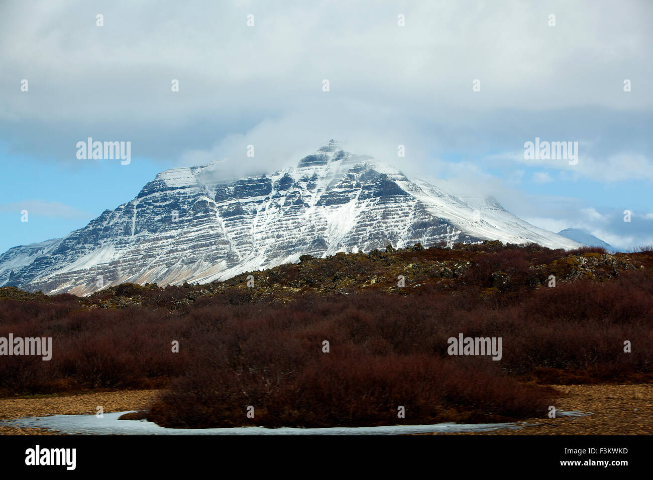 Volcanic landscape on the Snaefellsnes peninsula in Iceland Stock Photo ...
