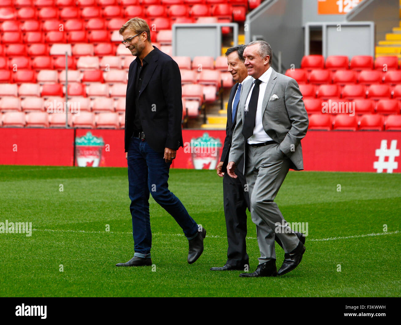 Anfield, Liverpool, UK. 09th Oct, 2015. Jurgen Klopp Unveiling. Jurgen ...