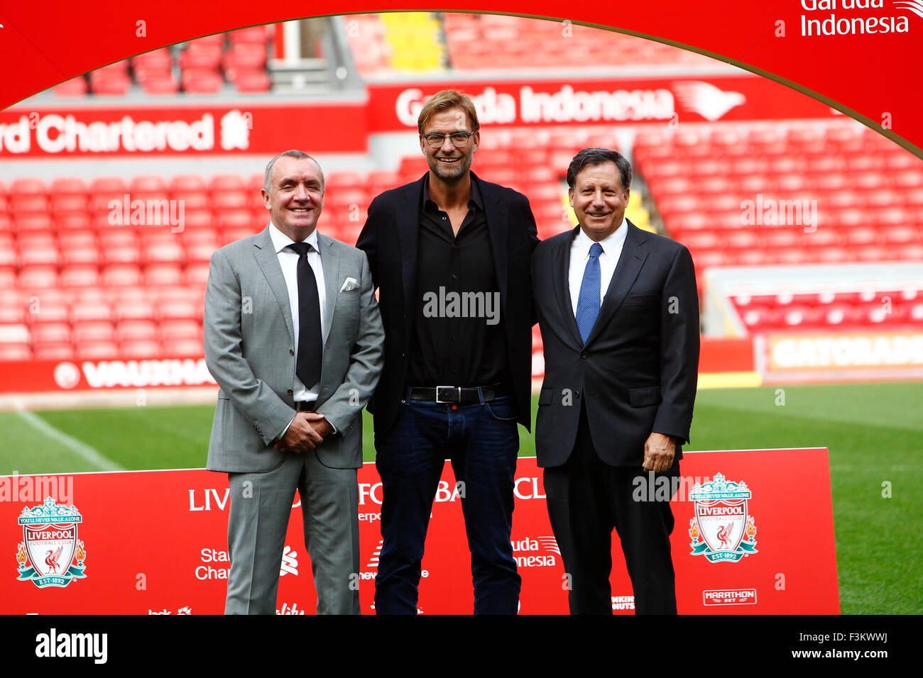 Anfield, Liverpool, UK. 09th Oct, 2015. Jurgen Klopp Unveiling. Jurgen ...