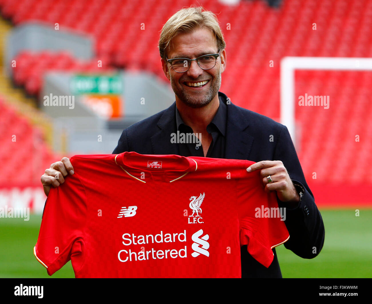 Anfield, Liverpool, UK. 09th Oct, 2015. Jurgen Klopp Unveiling. Jurgen ...
