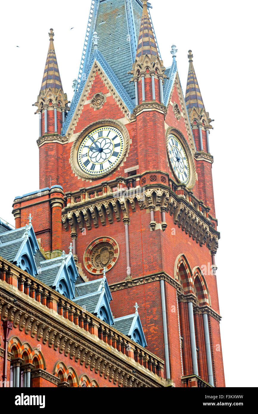 old architecture in london england windows and brick exterior wall ...