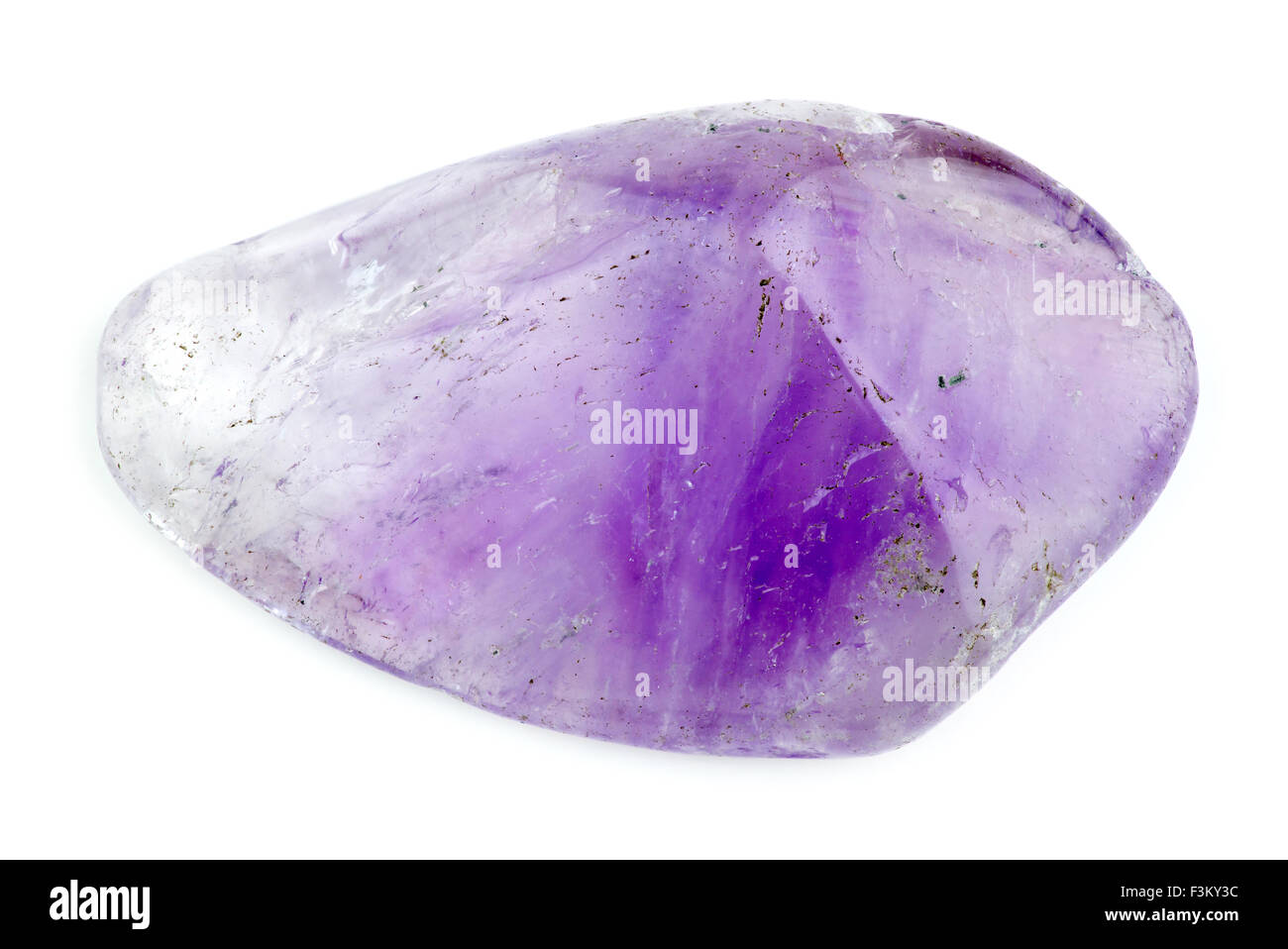 Amethyst quartz tumbled natural earth mined stone Stock Photo - Alamy