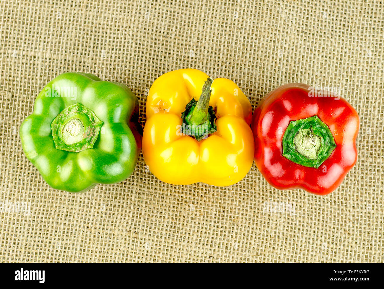 Top view of colorful capsicum Stock Photo - Alamy