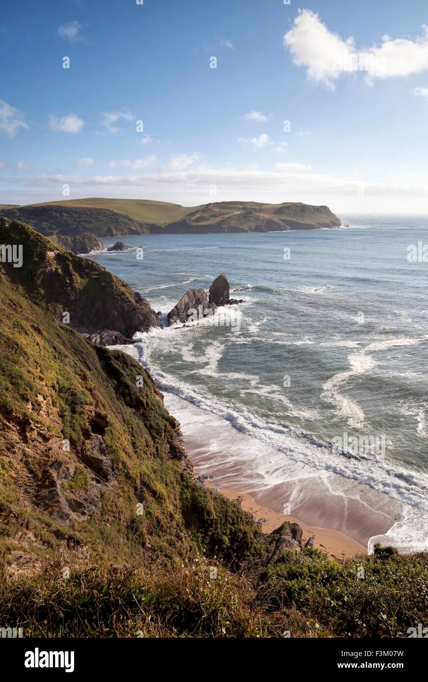 Devon england britain summer uk thurlestone hi-res stock photography ...