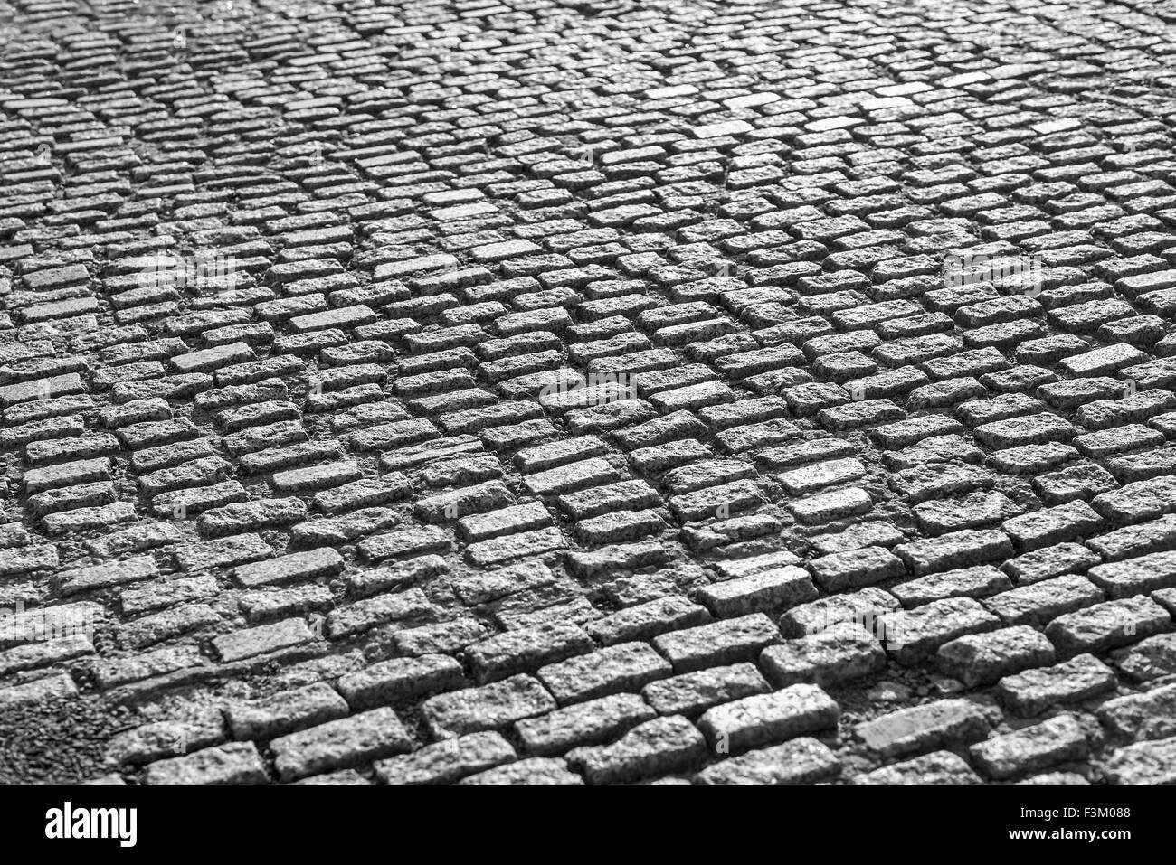 Brick stone street road Stock Photo - Alamy