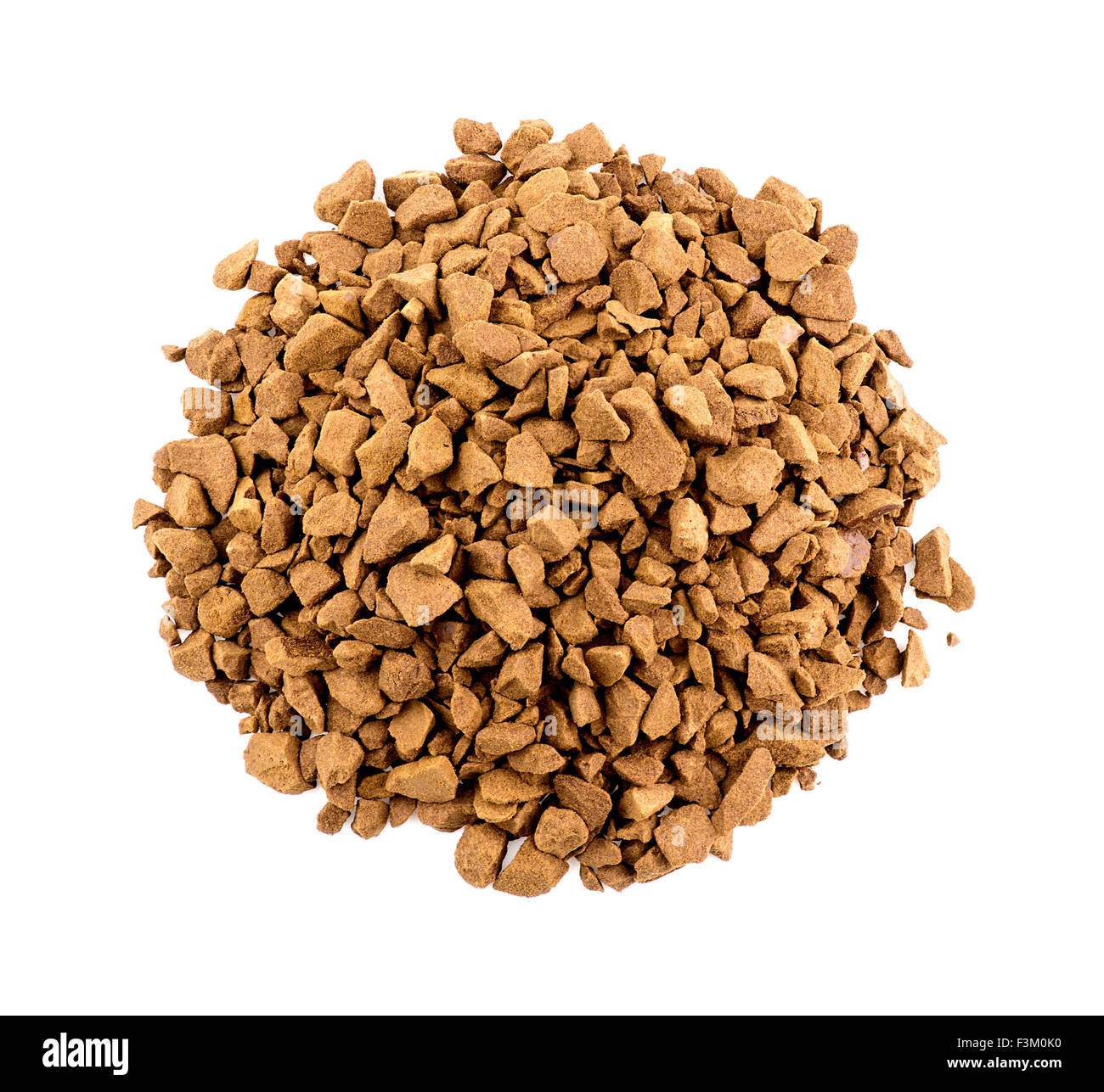Aerial top view of coffee powder isolated on white Stock Photo - Alamy