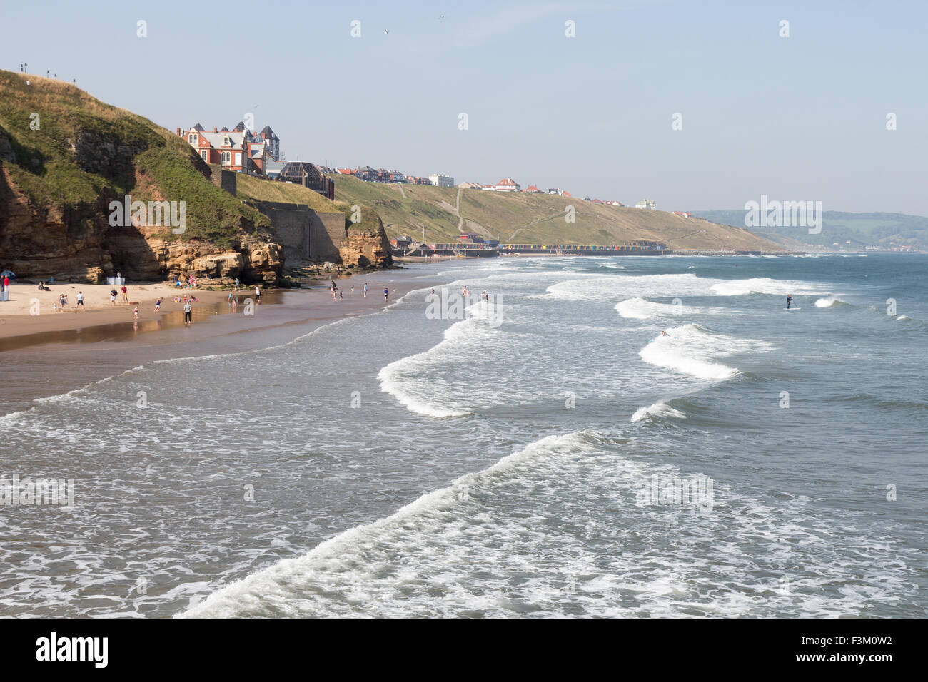 looking out to the North sea at Whitby, North Yorkshire, England Stock ...