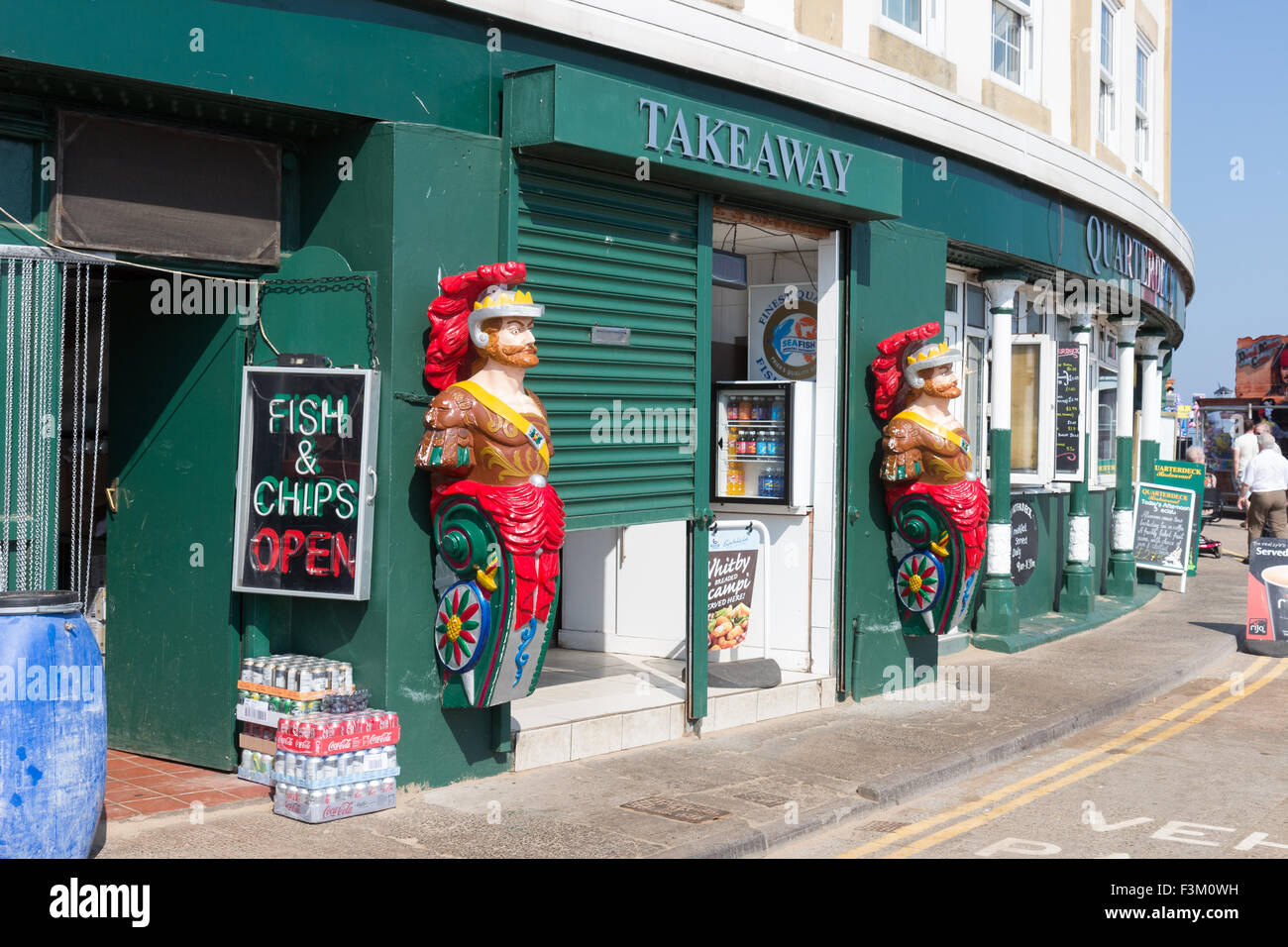 a takeaway shop at Whitby, North Yorkshire, England Stock Photo - Alamy