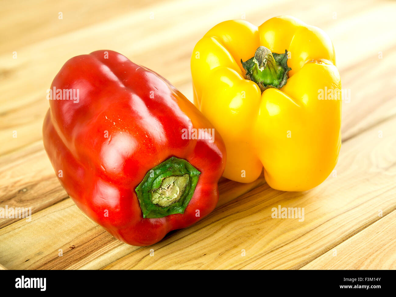 Red and yellow peppers Stock Photo - Alamy