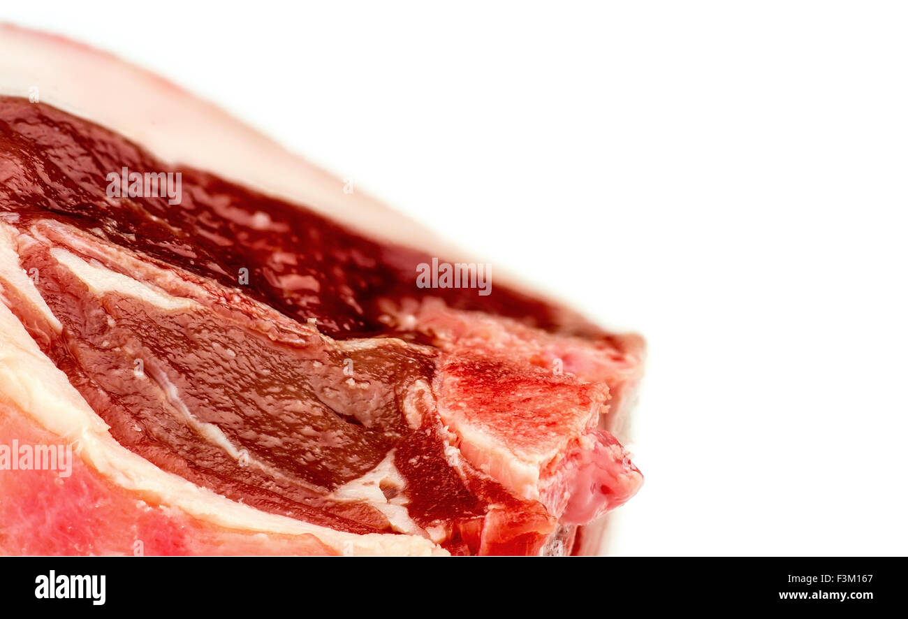 Background texture closeup of delicious uncooked raw lamb mutton meat ...