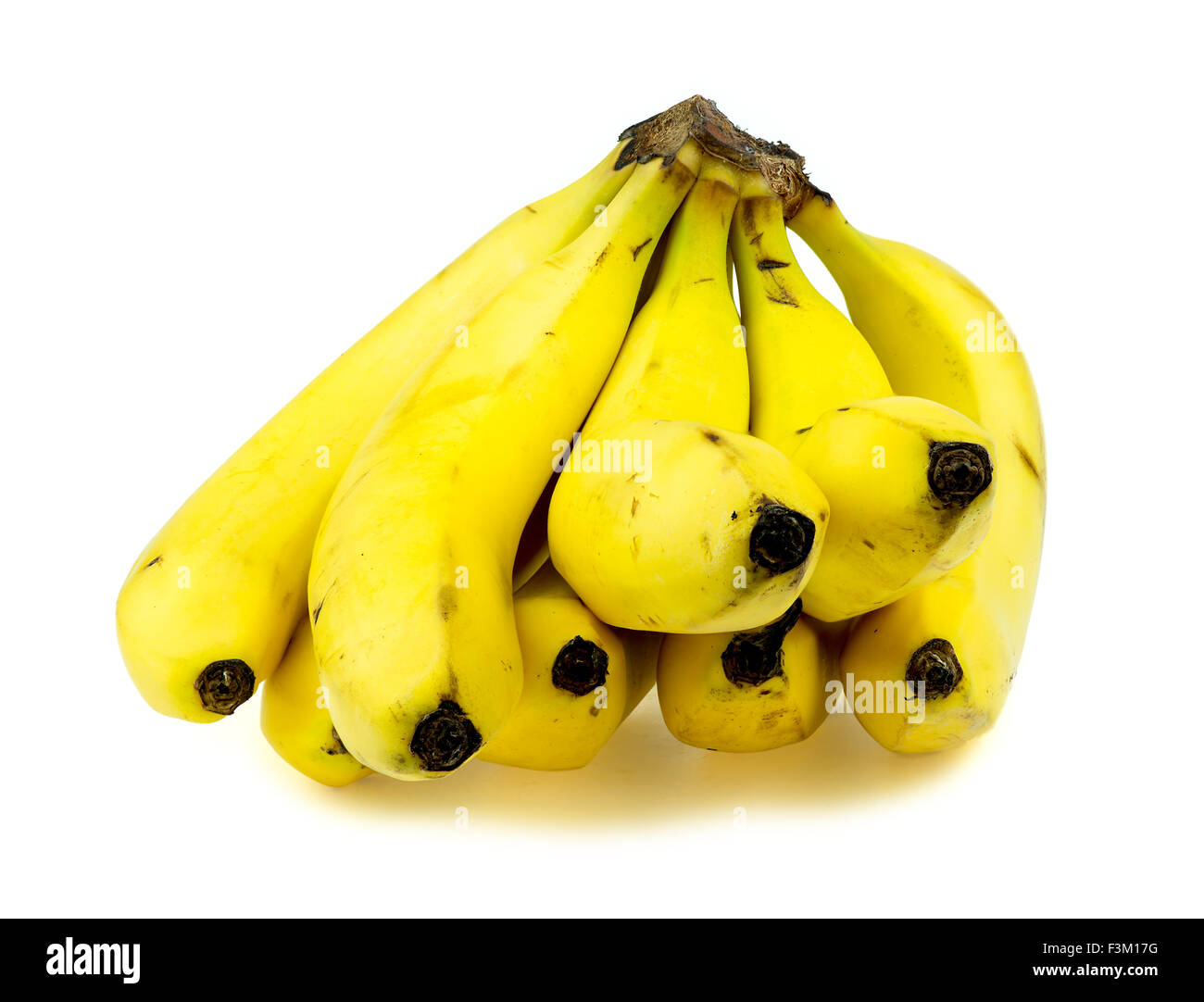 Front view of ripe yellow bananas Stock Photo - Alamy