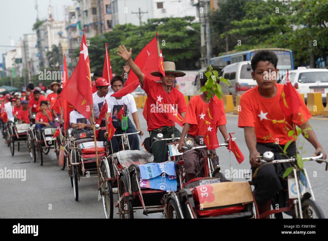 Myanmar 2015 nld flag hi-res stock photography and images - Alamy