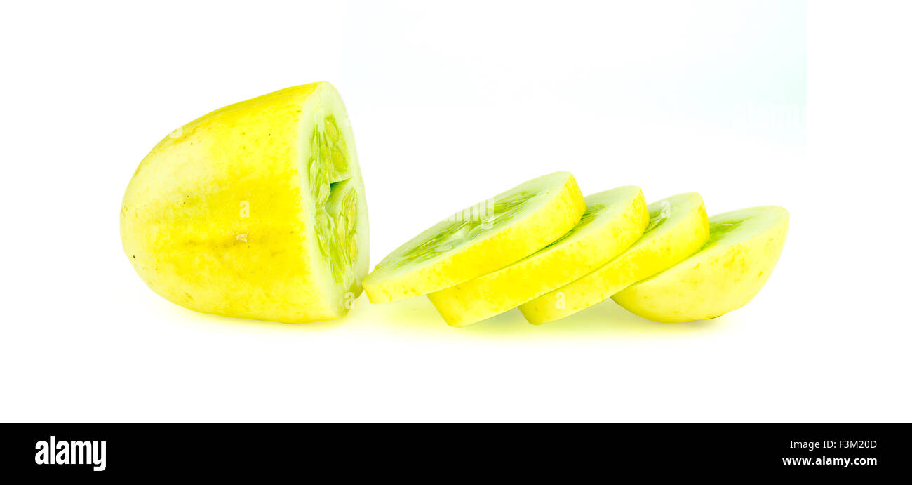Crystal cucumber isolated on white with slices Stock Photo - Alamy