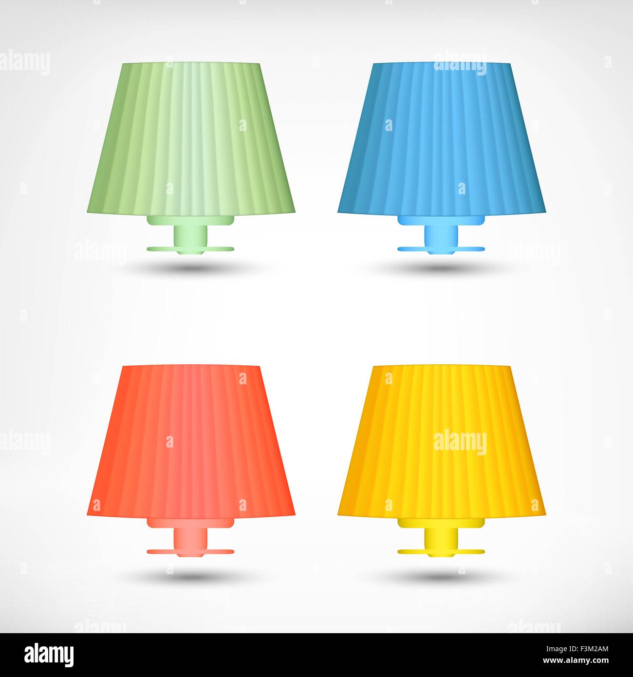 Different color home table lamp icons set Stock Vector Image & Art - Alamy